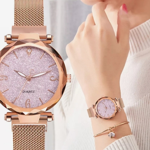 Vintage | Accessories | Womens Faux Rose Gold Watch | Poshmark
